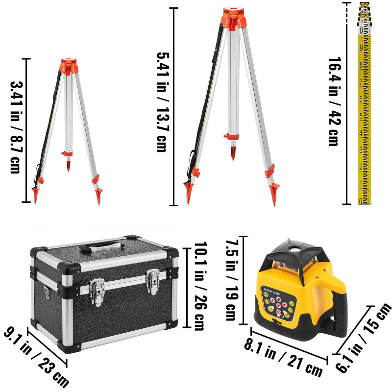 VEVOR 360 Rotary Laser Level: Accurate & Versatile Measurement
