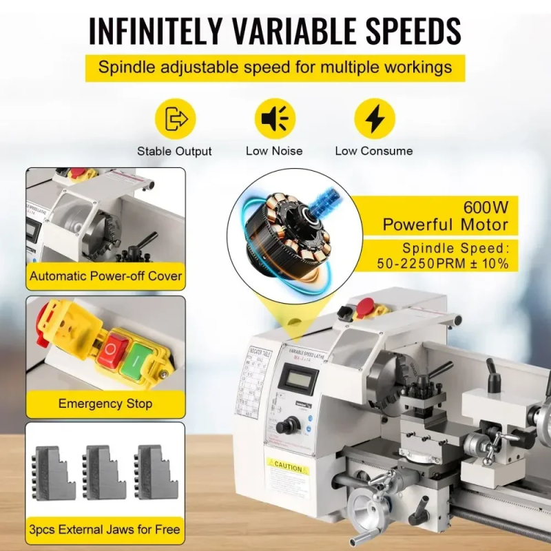 VEVOR Mini Metal Lathe: PreciseThreading for Small Projects